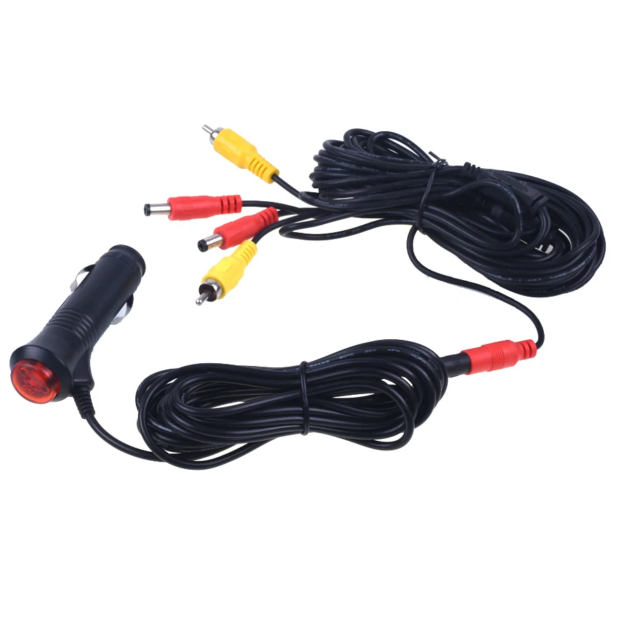 7-Meters-3M-RCA-Video-Power-Cable-For-Rearview-Camera-Connect-Car ...
