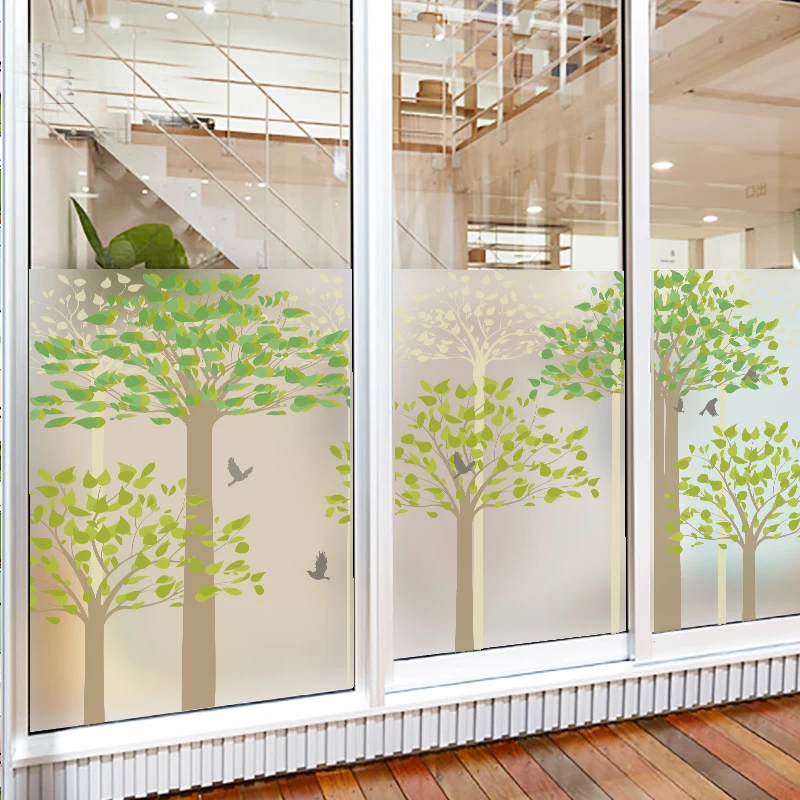 tree Window Film Privacy window Glass Sticker Home Decor Frosted self ...