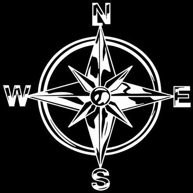 Nautical Star Compass Decal