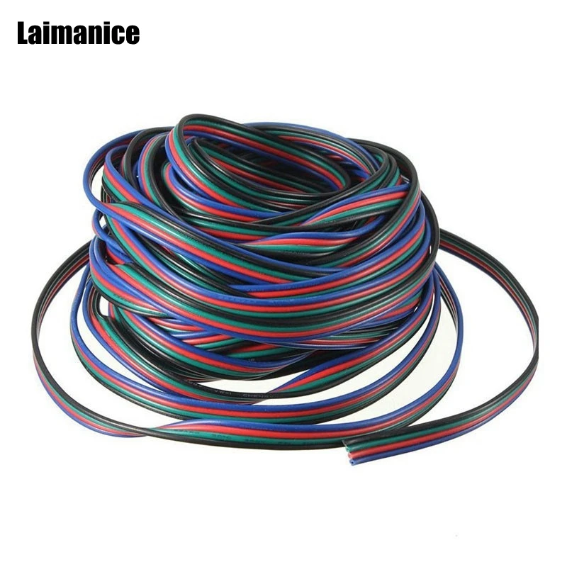 4pin Led Extension Cord Electric Wire Power Cable Connector Extend Wire