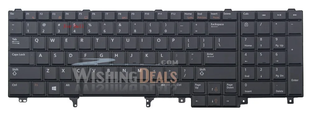 New For Dell Precision M2800 M4800 M6800 Us Layout Keyboard Black Color In Replacement Keyboards