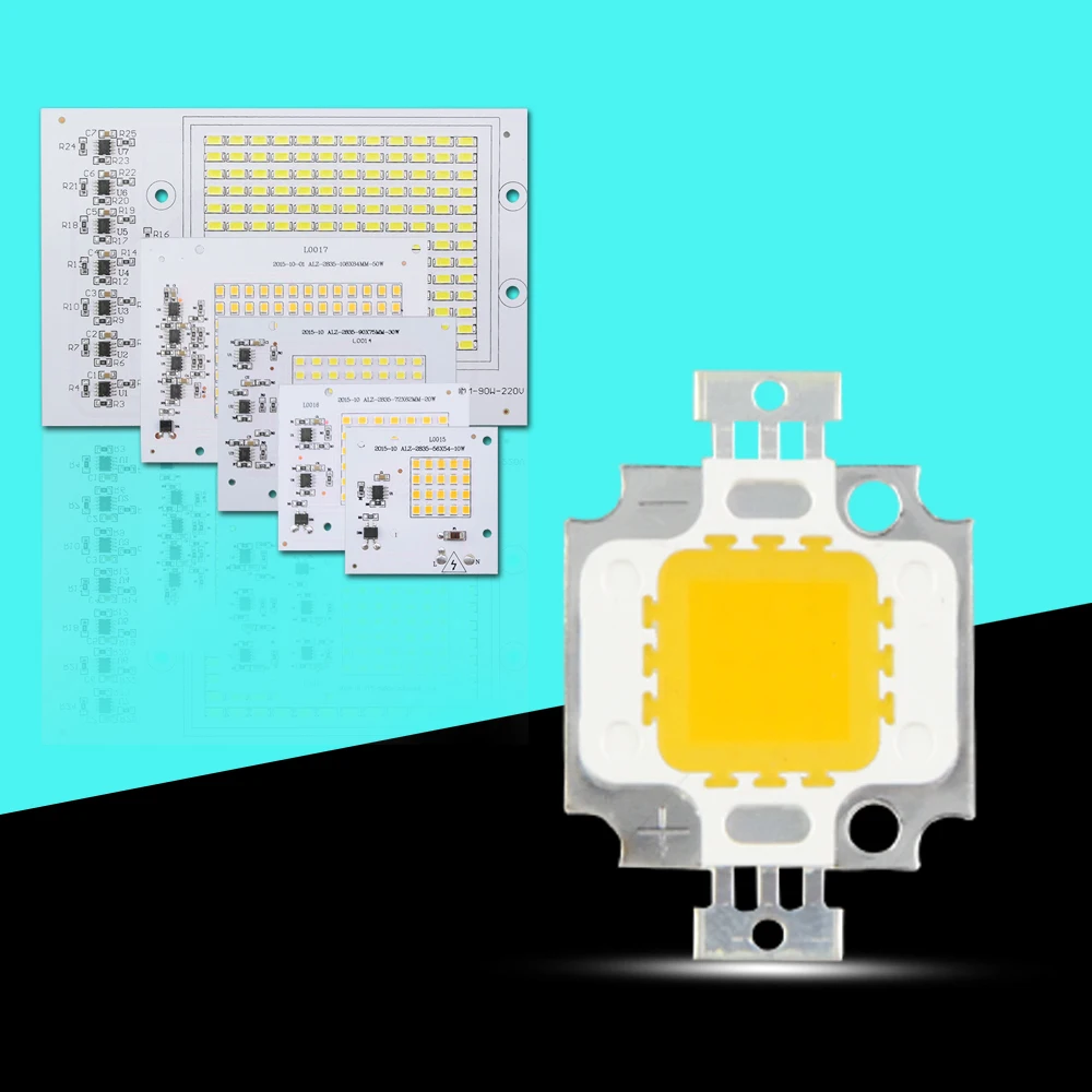 Smart-IC-LED-Lamps-Chip-COB-Led-Bulb-10W-20W-30W-50W-90W-100W-White ...