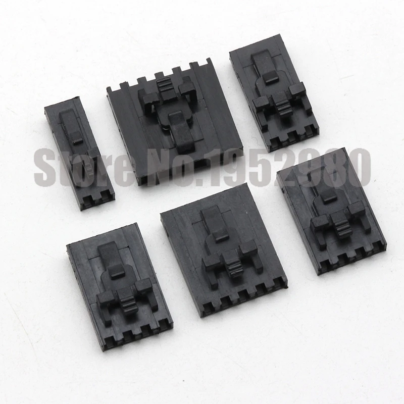 100PCS MX2.54 Dupont Housing 2/3/4/5/6/8Pin with Belt Buckle 2.54mm Single Row