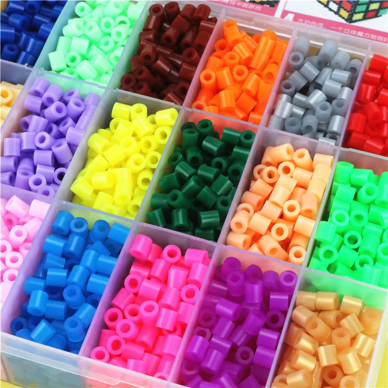 5mm 4600pcs 24 Colors Hama Beads Set Toy Mini 3D DIY Puzzle EVA Perler ...