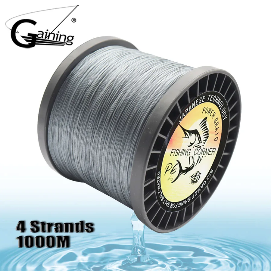 4 Strands Braided Fishing Line 1000m Superline Abrasion Resistant Super ...