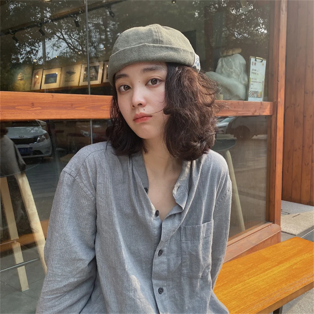 Fashion Men Docker Cap Skullcap Retro Sailor Cap Beanie Hats Men Women ...