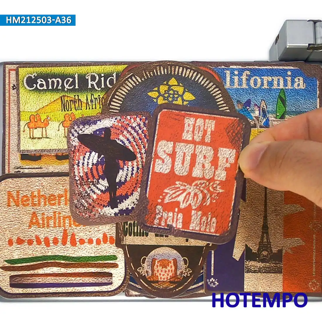 36pcs Retro Outdoor Travel Surf Dust Rusty Erosion Old Sign Style Phone ...