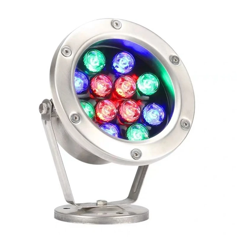 Luz LED impermeable para exteriores, luz subacuática de 3W 36W, 12v ...