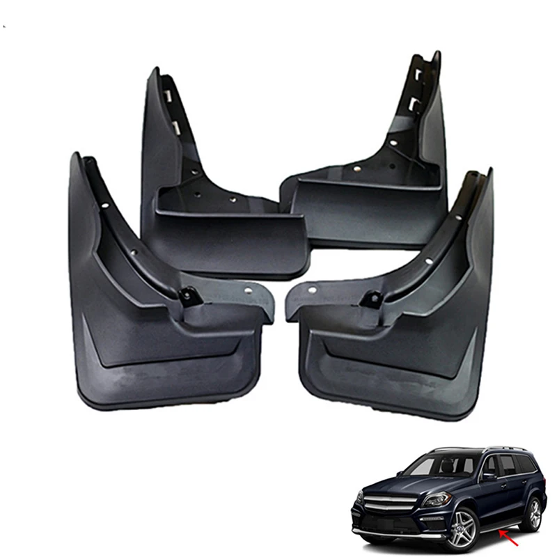 4pcs/set Car Mud Flaps For Benz M Class ML W166 2012 2013 2014 2015 ...