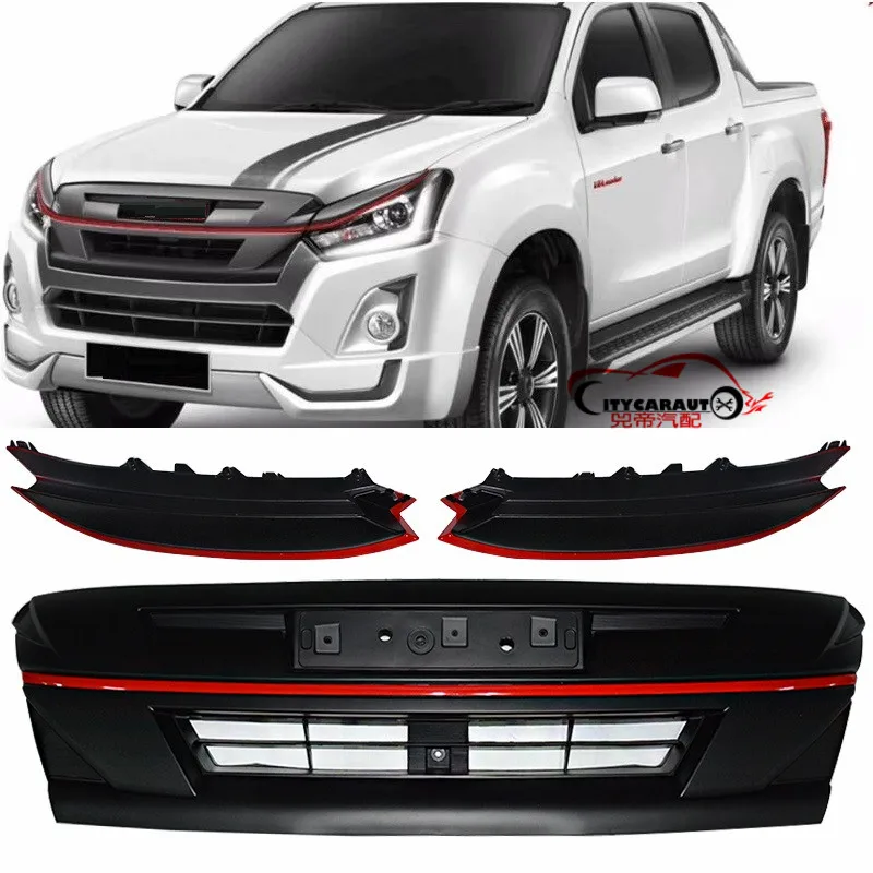MODIFIED FRONT RACING GRILL GRILLS ABS LAMPS COVER BUMPER MASK TRIMS ...