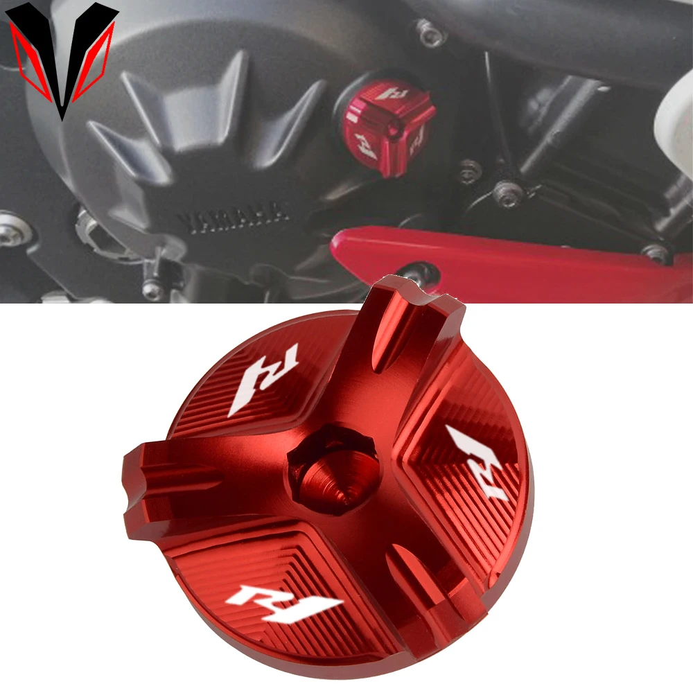 LOGO-R1-Motorcycle-Aluminum-Engine-Oil-Filler-Cap-Plug-for-YAMAHA-R1 ...