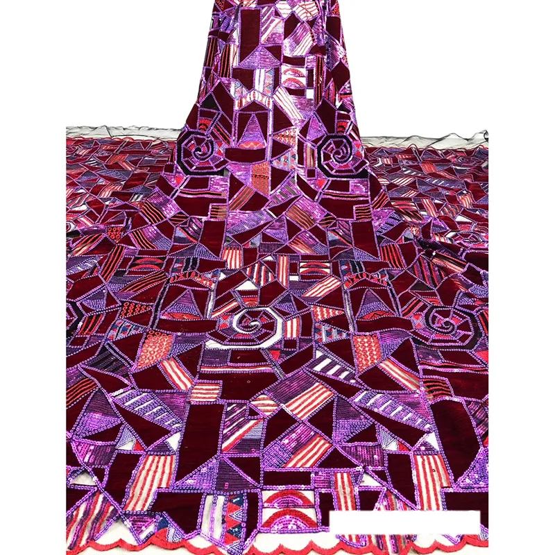 Top selling Irregular geometric figure design with colorful sequins ...