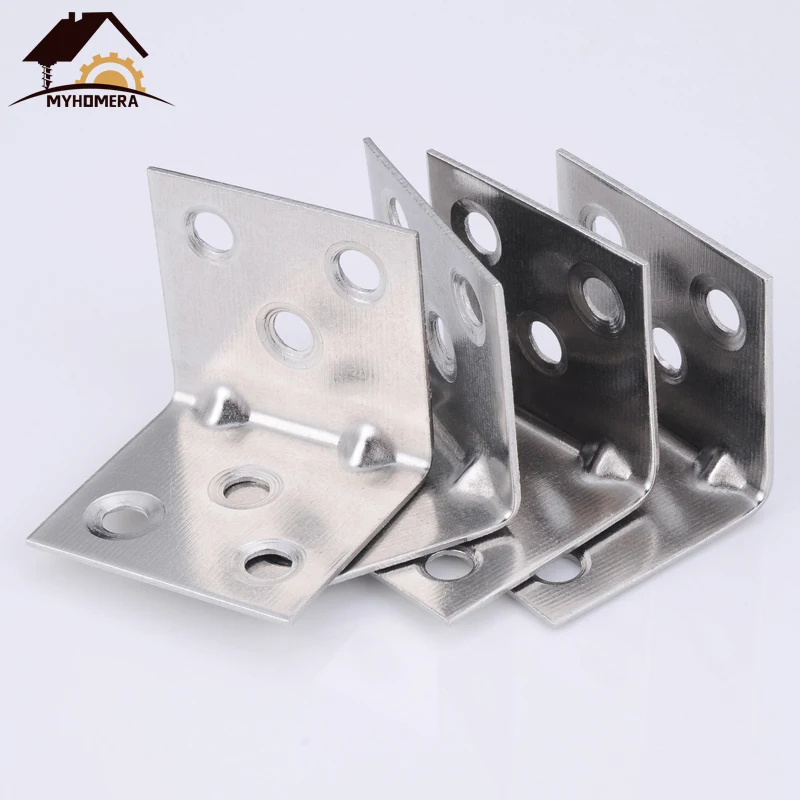 Myhomera-4Pcs-Stainless-Steel-Corner-Code-Right-Angle-L-Shape-Support ...