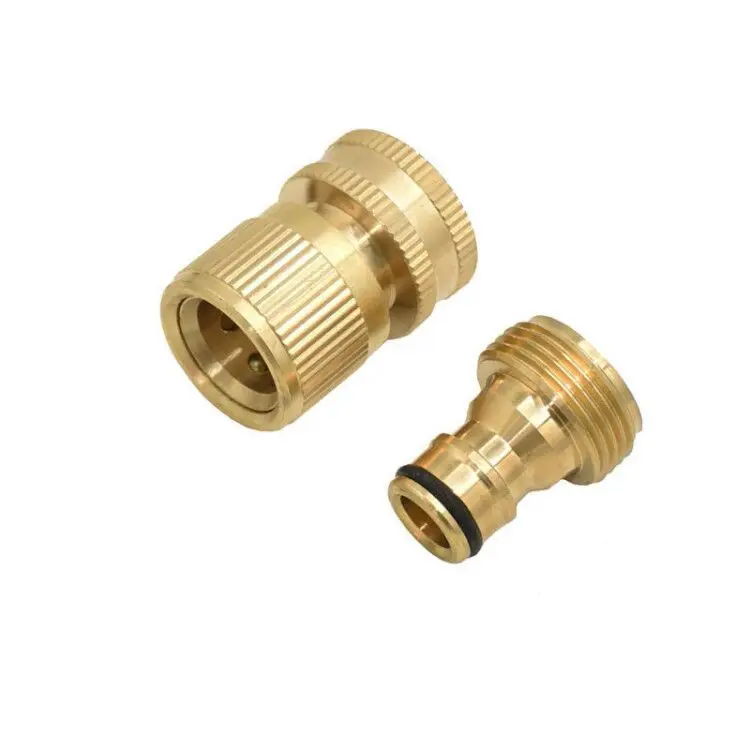 Tuyau d'arrosage,Connecteur rapide en laiton mâle femelle 1-2 3-4,tuyau de jardin,raccords ...