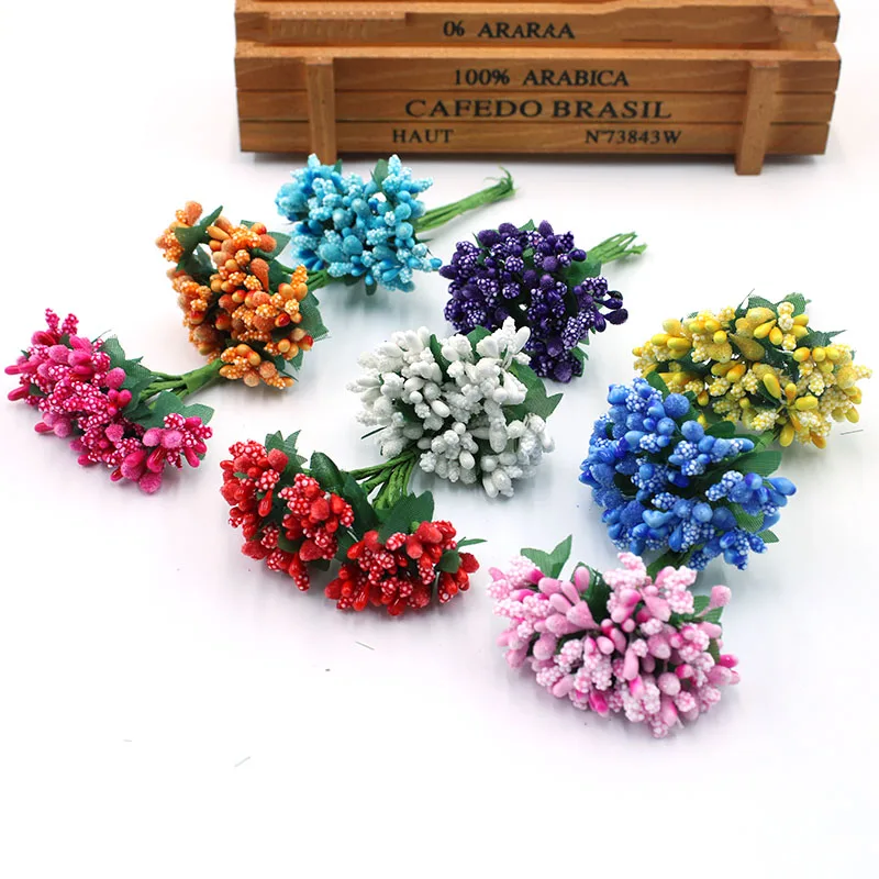 12pcs-bunch-of-fake-stamens-silk-flora-artificial-flowers-cheap ...