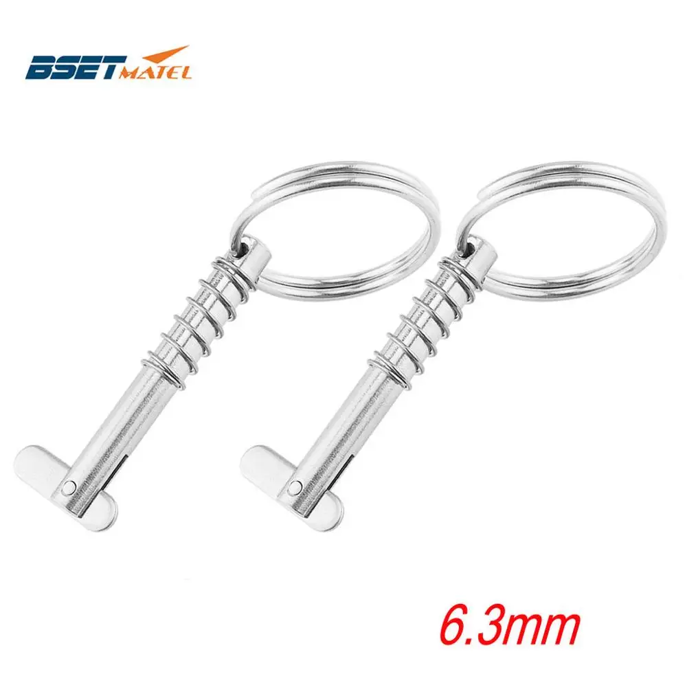 2PCS 6.3mm Marine Grade 316 Stainless Steel Quick Release Pin for Boat ...