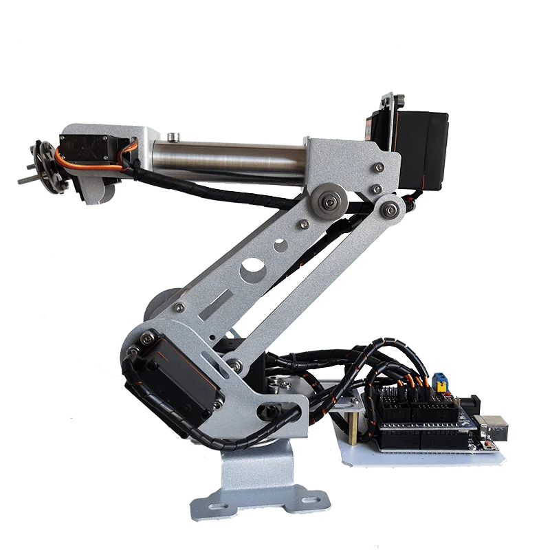 Fully Assembled 6 DOF Arduino Control Kit Aluminium Arm Clamp Claw ...