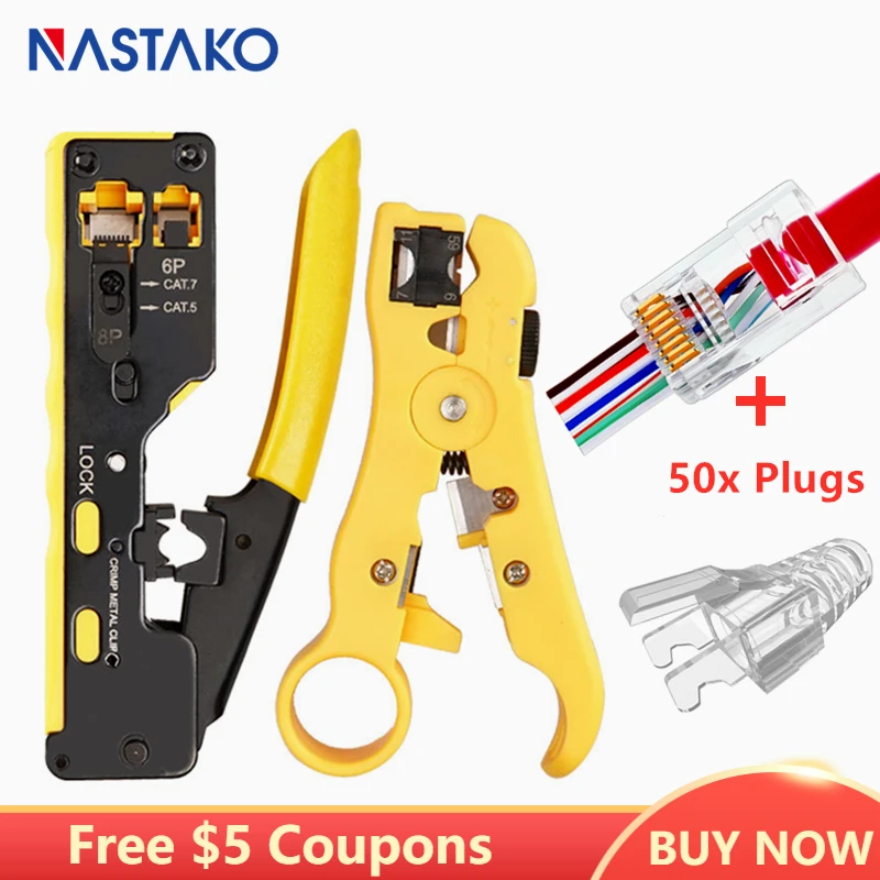 All In One Easy Rj45 Tool Rj45 Crimper Easy Crimping Tools With Cat7 ...