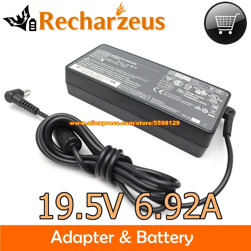 Genuine Chicony 19.5v 6.92a 135w A135a007p Ac Adapter A16135p1b Power Supply For Msi Ms-16p6 ...