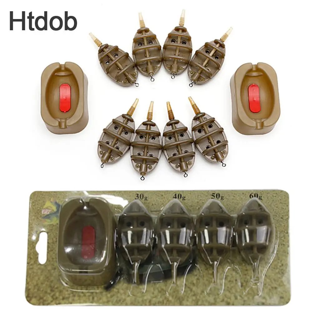 5Pcs-Set-Inline-Method-Carp-Fishing-Feeder-4-Feeders-15-20-25-35g-30-40 ...