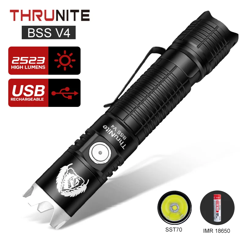 Thrunite Bss V4 Tactical Flashlights Usb Rechargeable Flashlights 2523 ...