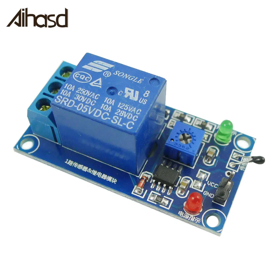 5V Thermal Sensor Relay Module Temperature Thermistor Sensor Board For ...