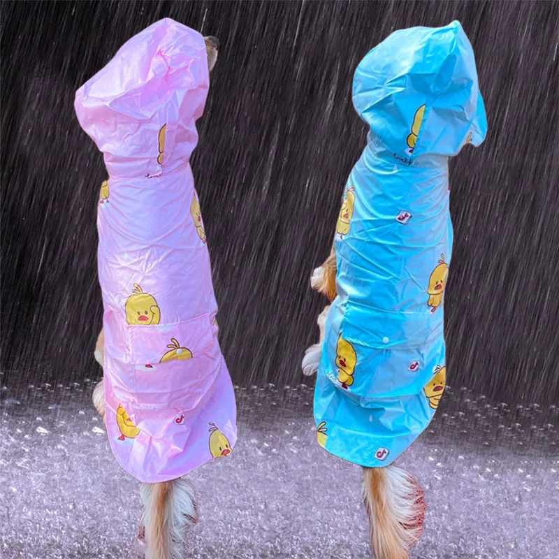 Chubasquero con estampado de pollito para perro grande, ropa ...