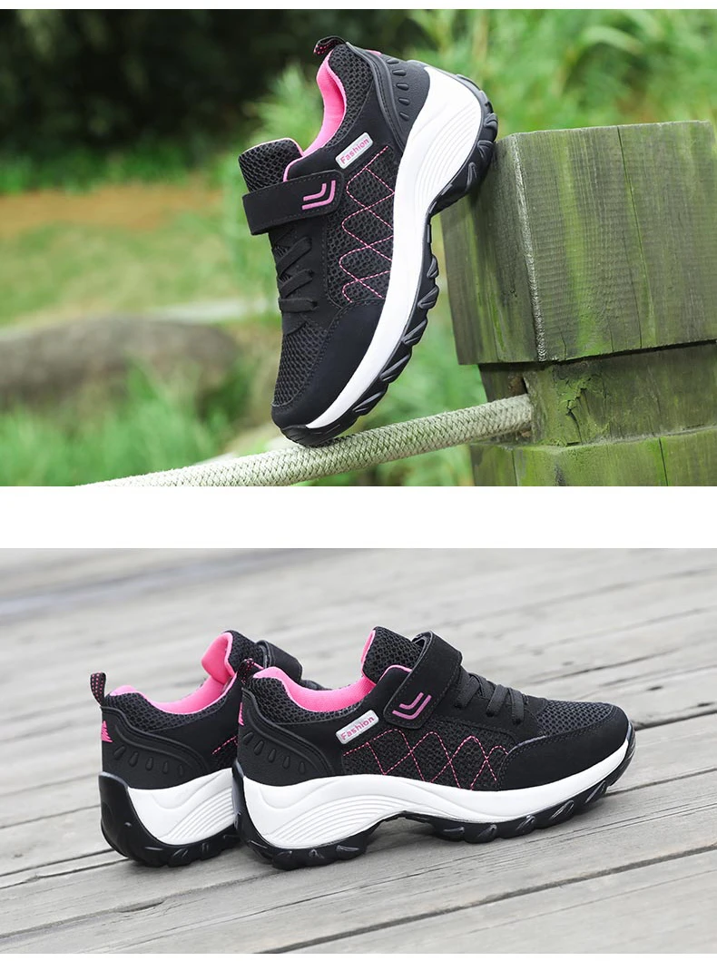 Golden Sapling Plus Size Sneakers Women Breathable Air Mesh Trainer ...