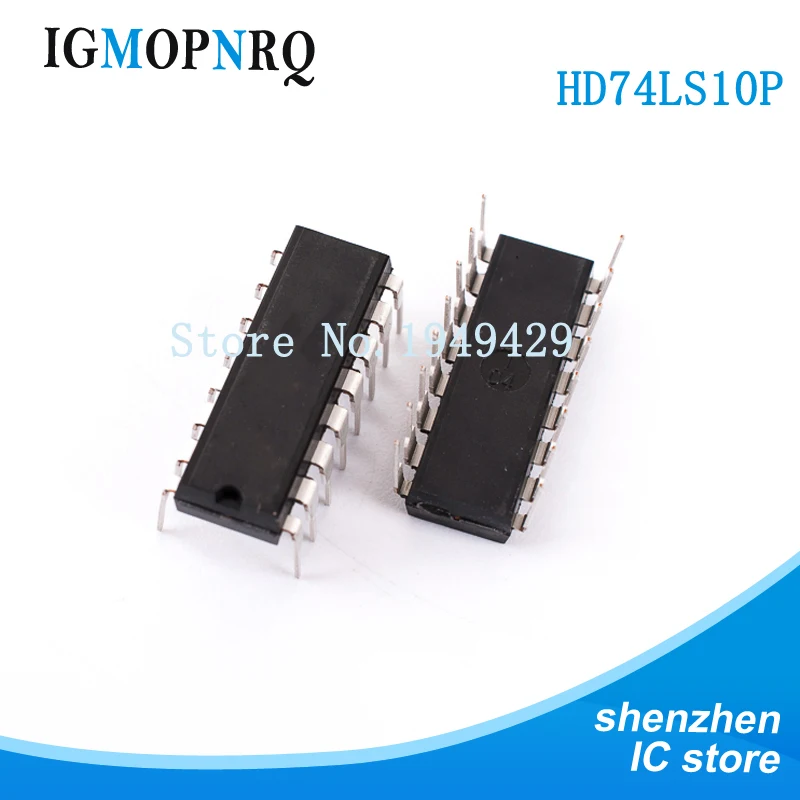 10 pçs/lote lógica portões e inversores hd74ls10p 74ls10 dip 14 novo ...