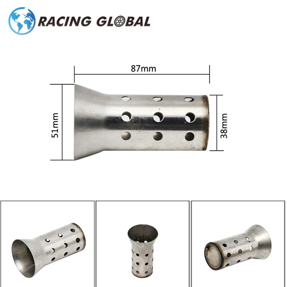 Alcon Racing 오토바이 51mm 배기 파이프 소음기 Db 킬러 오토바이 배기 머플러 소음기 소음 제거기exhaust