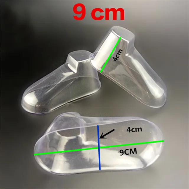 20 Pcs/lot Plastic Transparent Foot Model Sock Molds Paste Extrusion ...
