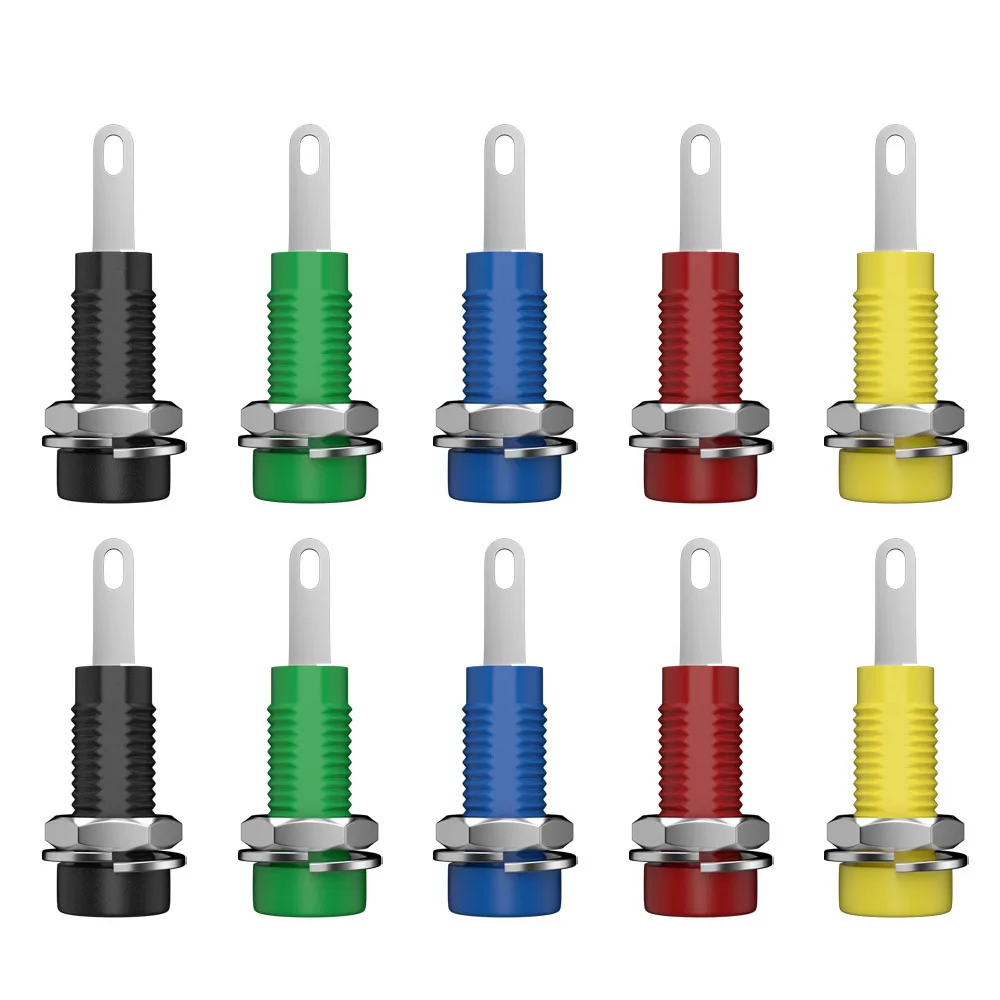 JZDZ 10pcs 2mm Banana Socket Binding Post Nut Banana Plug Jack ...