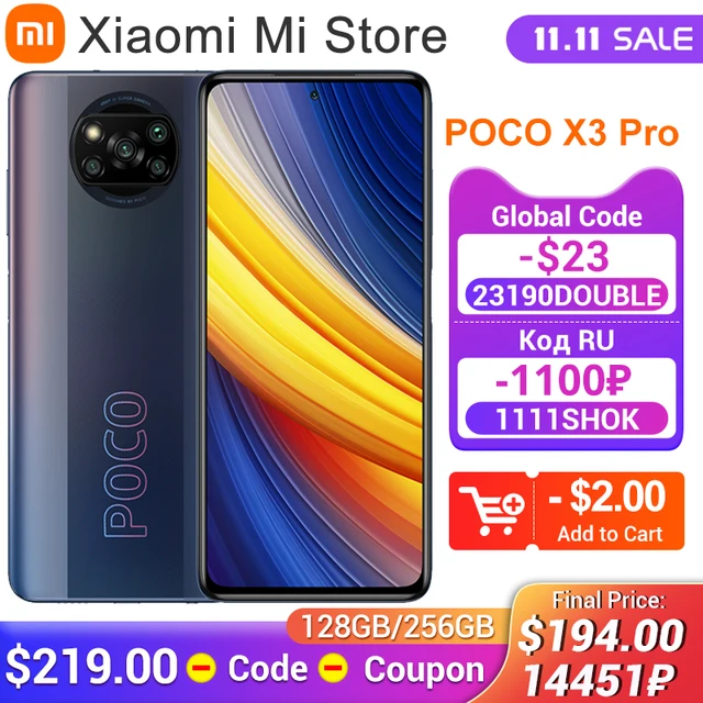 Global Version POCO X3 Pro 128 / 256GB ROM Smartphone Snapdragon 860 ...