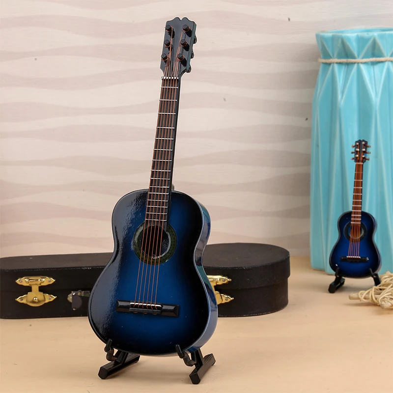 Mini-Classical-Guitar-Wooden-Miniature-Guitar-Model-Musical-Instrument ...