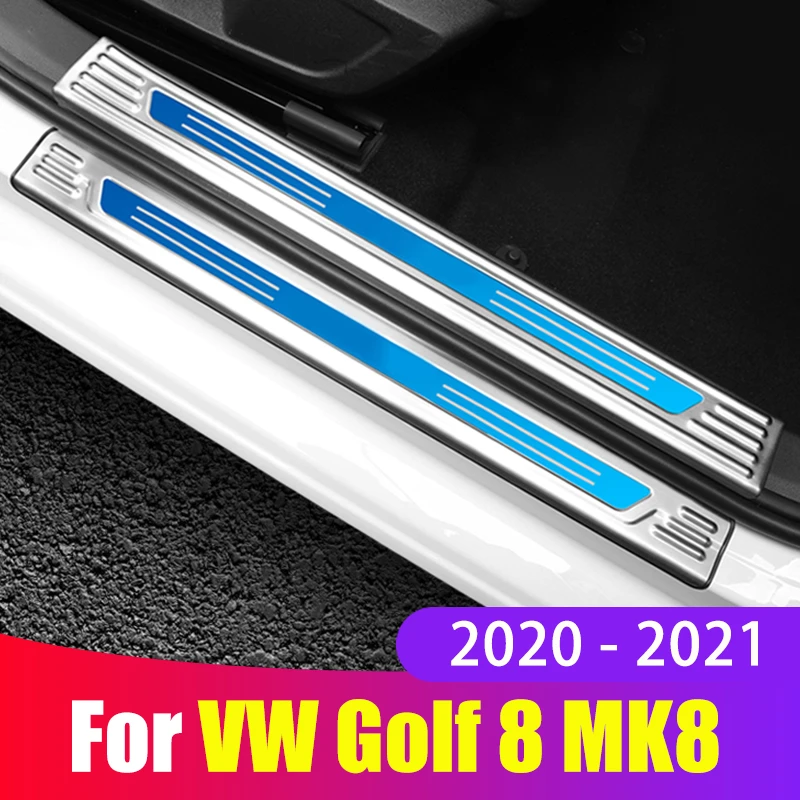 For Volkswagen VW Golf 8 MK8 2020 2021 2022 Stainless Steel Car Door ...
