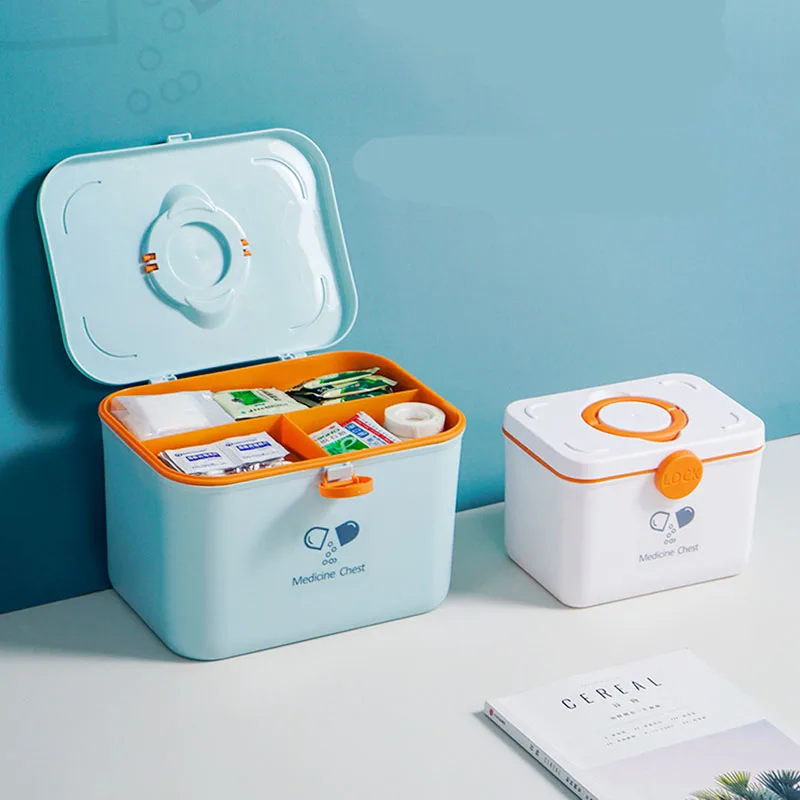 Small Household Medicine Box, Large Capacity Emergency Medical Kit ...