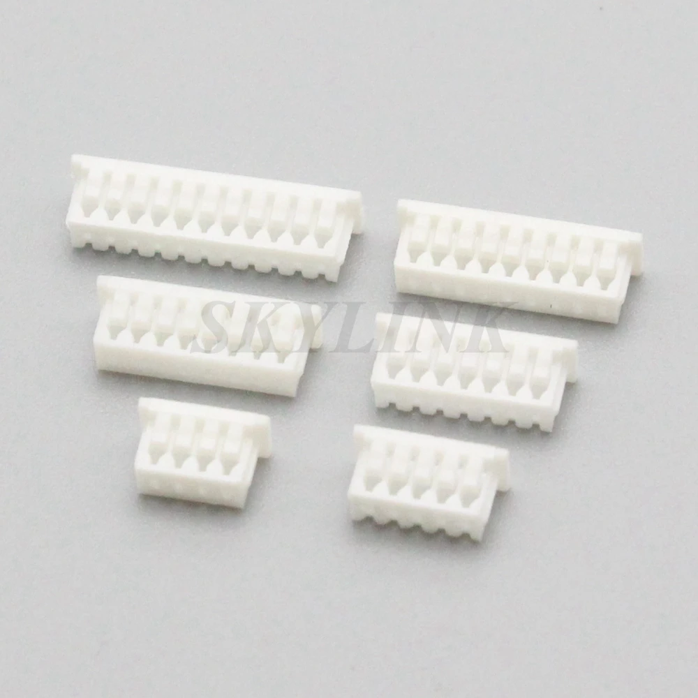 50PCS JST1.25 Connector 1.25mm Pitch Housing 2P 3P 4P 5P 6P 7P 8P 9P 10P 11P 12P Plastic Shell