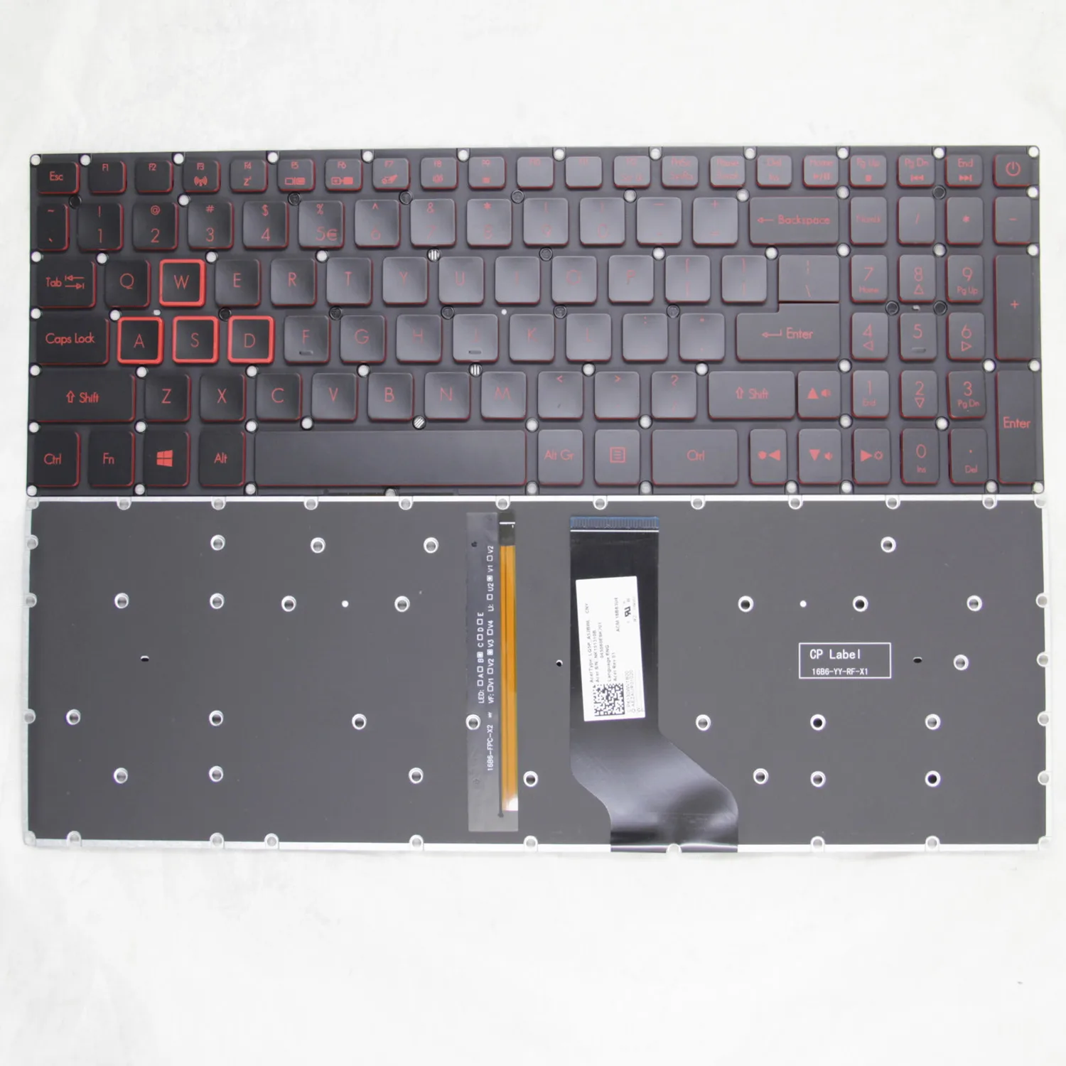Teclado para portátil Acer Nitro 5, AN515 41 11CP, AN515 41 F6T3, AN515 ...