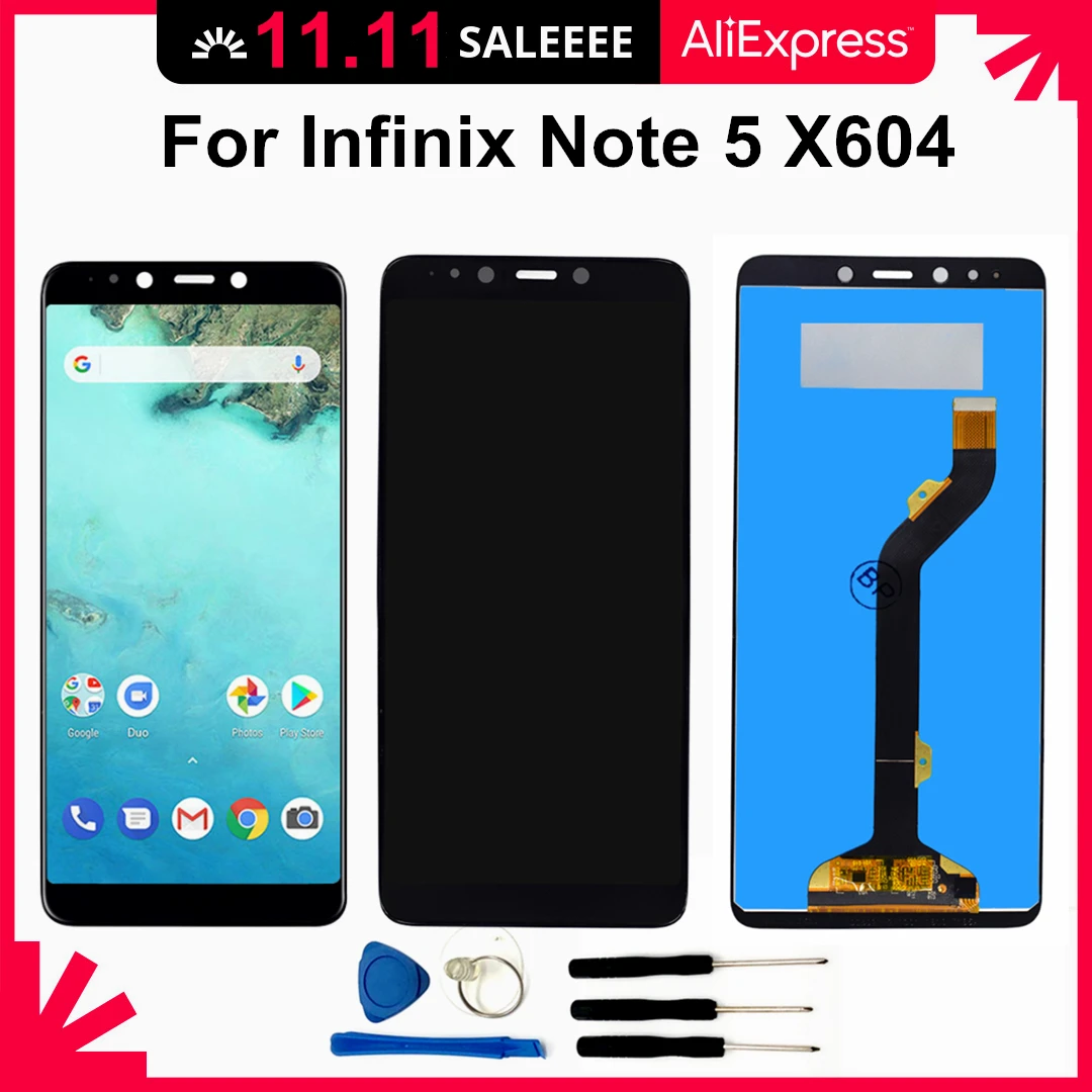 6.0'' Original Ips Lcd For Infinix Note 5 X604 Lcd Display Screen Touch ...