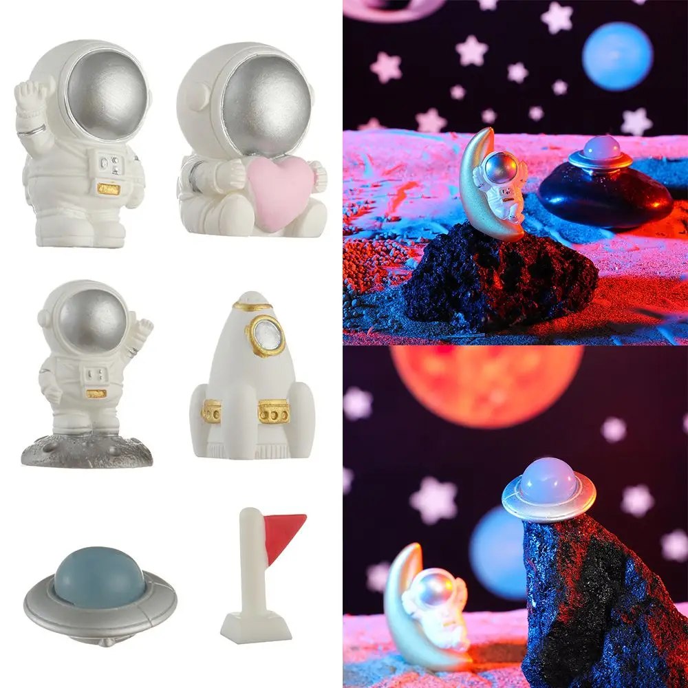 Resin Space Astronaut Ornaments Modern Home Bookcase Desktop Decoration ...