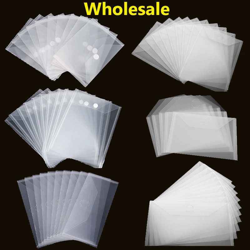 30-100pcs Wholesale Plastic Folder Bags For Storage Dies Stamps ...