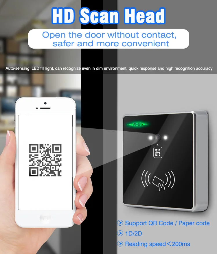Qr Code Rfid Leitor Usb 125khz Wiegand Sensor De Proximidade Vidro qr-code-rfid-leitor-usb-125khz-wiegand-sensor-de-proximidade-vidro