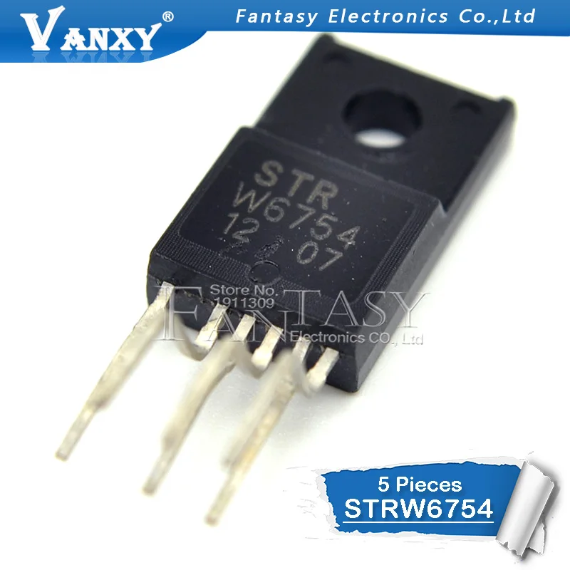 5pcs Strw6754 To220f-6 W6754 To-220 Str-w6754 - Integrated Circuits ...