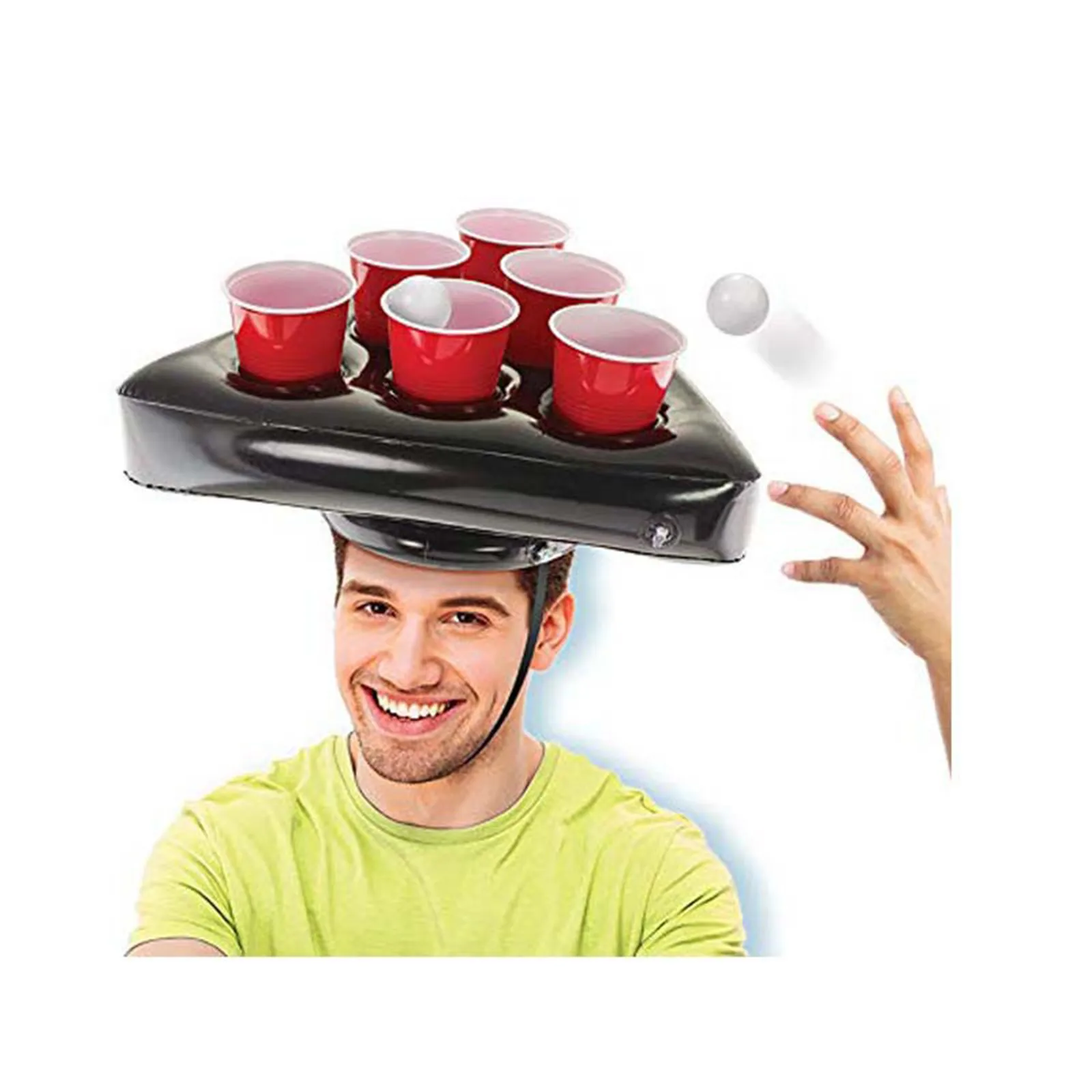 Inflatable-Triangle-Cap-Drink-Cup-Holder-Rings-Game-Hat-Throwing-Ring ...