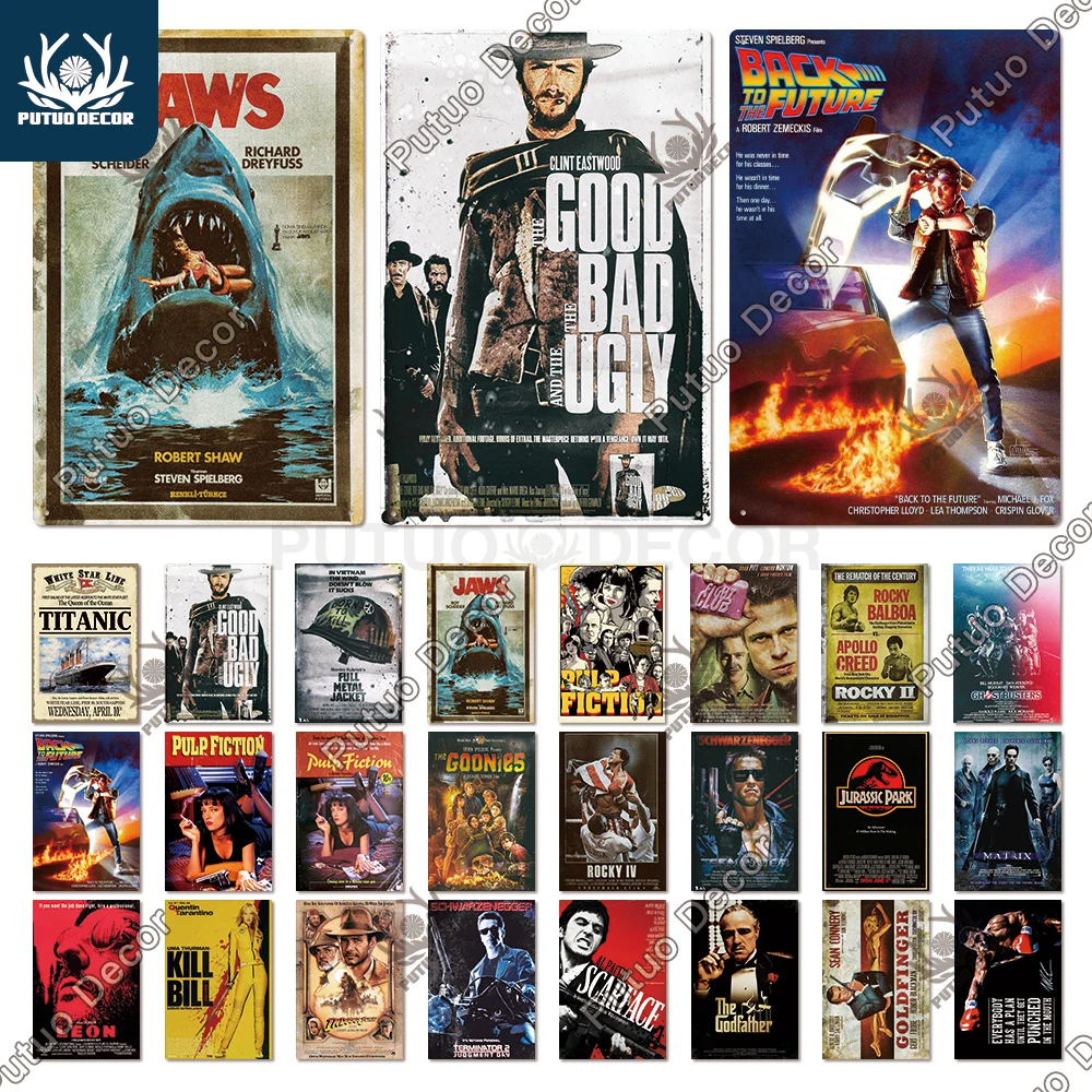 Putuo Decor Vintage Movie Metal Sign Plaque Metal Metal Poster Tin Sing ...
