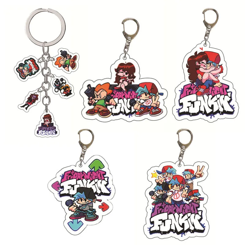 Game-Friday-Night-Funkin-Acrylic-Key-Chain-Keyring-Keychain-Anime ...