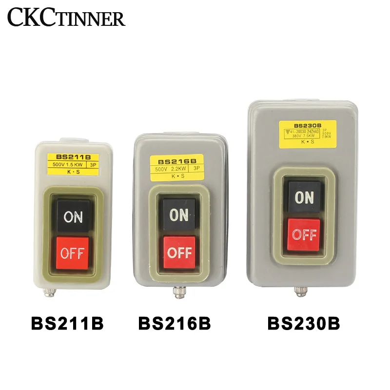 Power-Control-Button-Switch-Three-phase-Latching-Motor-Start-Button ...