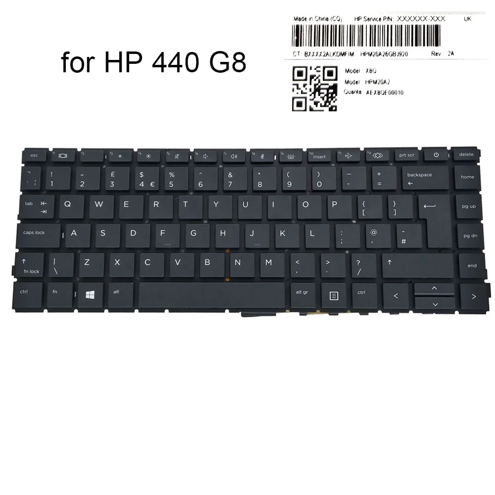 New-UK-backlit-keyboard-for-HP-ProBook-440-G8-GB-British-notebook ...