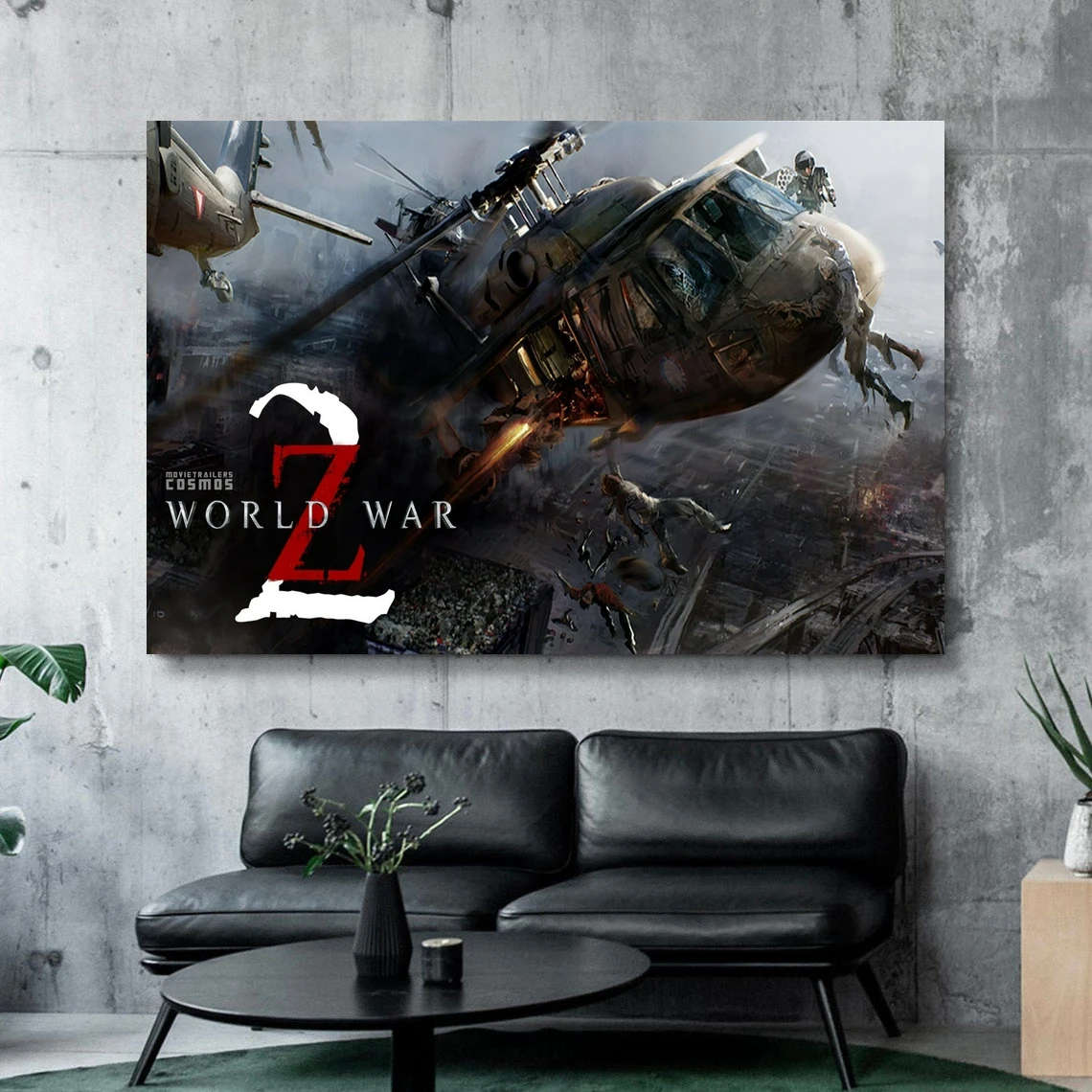 World War Z Movie Poster Helicopter