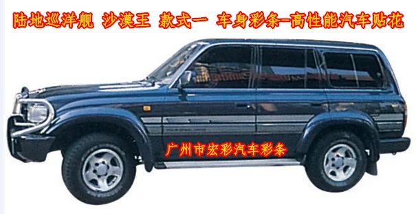 Car Stickers FOR Toyota Land Cruiser FJ80 1996 1997, 45% OFF